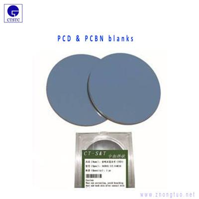 중국 금속 비금속 절단을 위한 1.6mm 간격 높은 강인성 PCD 공백 PCD 조밀한 판매용