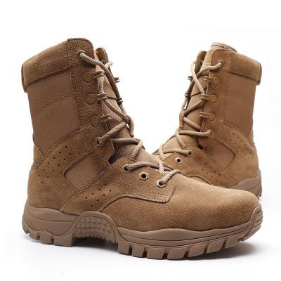Cina Chiusura lampo militare di Brown EVA Insole Tactical Boots With di 3515 stivali di cuoio in vendita