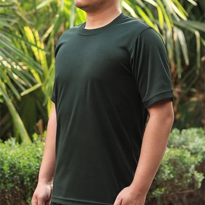 Cina Traspirazione uniforme Wicking del collo del giro del cotone del poliestere di addestramento militare verde in vendita