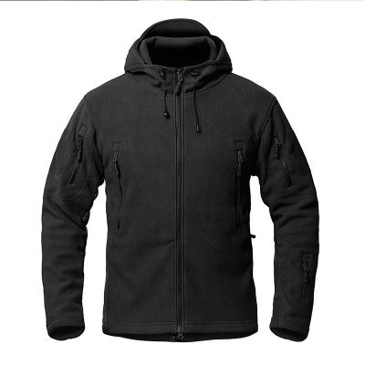 China Zipper Rocker Fleece Military Winter Coat Plain Pattern Military Camouflage Jacket for sale