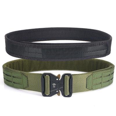 Cina 2 Inch Nylon Tactical Belts Quick Release Metal Buckle Military Tactical Hunting Combat Belt in vendita