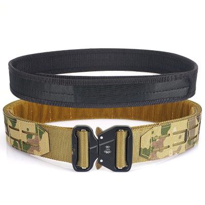 Cina 2 Inch Nylon Tactical Belts Quick Release Metal Buckle Military Tactical Hunting Combat Belt in vendita