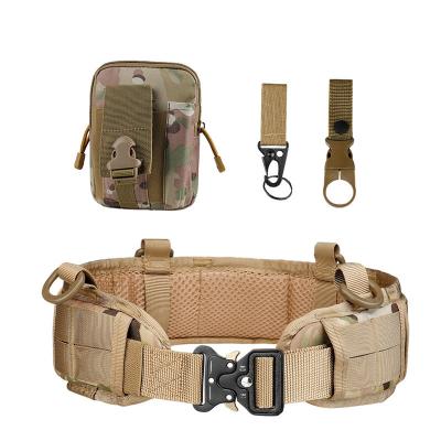 Cina Russian Camouflage Molle Tactical Belt Adjustable Army Military Tactical Belt With Buckle in vendita