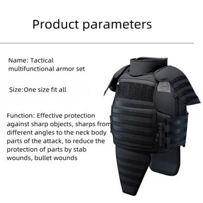 China Customized Flame Retardant army vest bulletproof Black Stab-Proof Vest Te koop