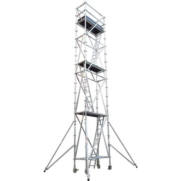Quality Ring Lock Access Mobile Aluminium Tower Scaffold 2-40m Height With Fewer for sale