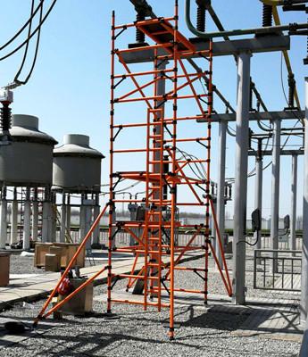 Cina Leader GRP Fibra di vetro stretta mobile scaffold torre a prova di fuoco antiossidazione in vendita