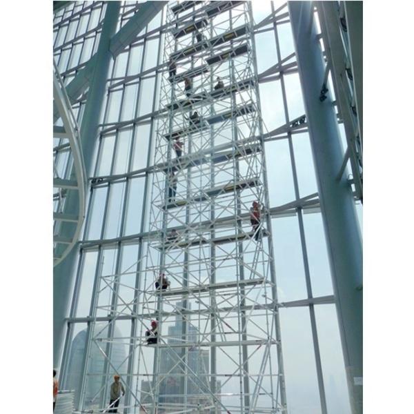 Quality 50.8mm Diameter Aluminium Scaffold Tower 39m Height 3.2m Thickness Ringlock for sale