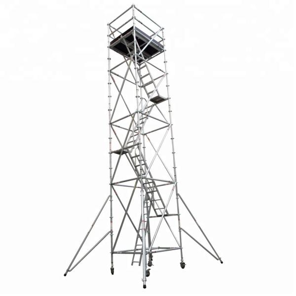 Quality Mobile Aluminium Scaffold Towers 1.8mm 3.2mm Thickness For Outdoor Building for sale
