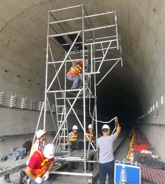 Quality Cusomized Aluminium Scaffold Tower System For Subway 1 Year Warranty for sale
