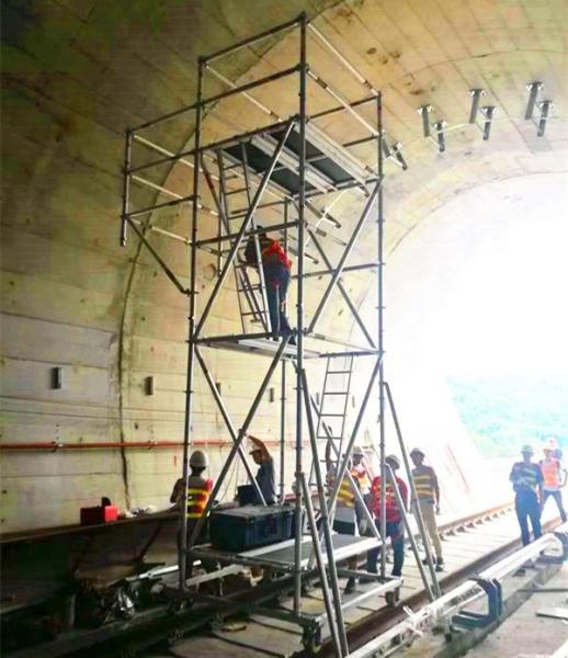 Quality Cusomized Aluminium Scaffold Tower System For Subway 1 Year Warranty for sale