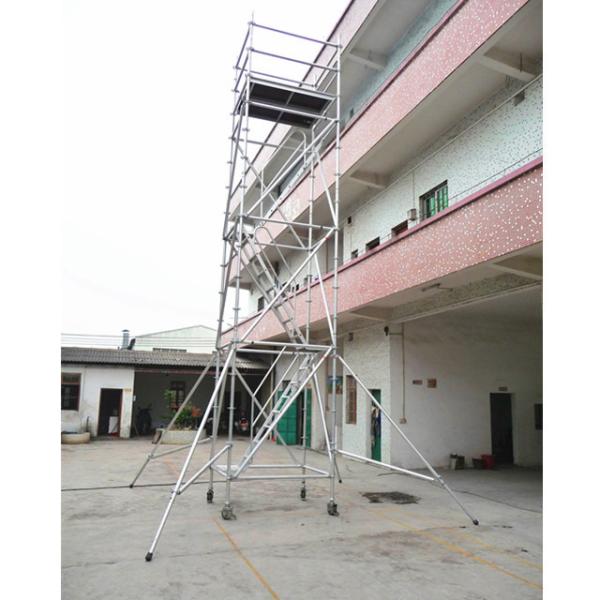 Quality Ring Lock Aluminium Scaffold Tower 1.8mm Thickness 2-50m Height GS CE Certificat for sale