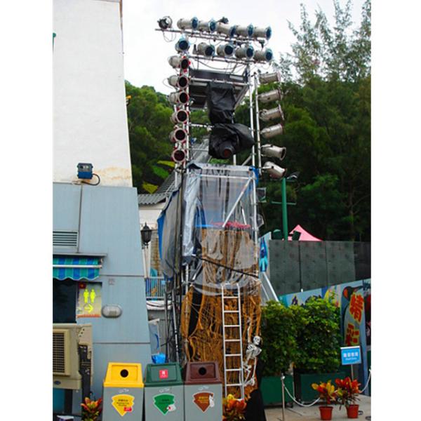 Quality Ring Lock Aluminium Scaffold Tower 1.8mm Thickness 2-50m Height GS CE Certificat for sale