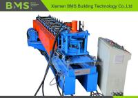 China 1.5 - 2.0 Thickness Shelf Bracket Roll Forming Machine With Servo Feeding Device for sale
