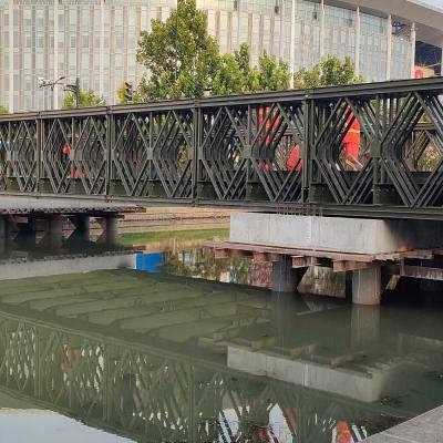 China GB Q345B Temporary Steel Bridge / Emergency Metal Pedestrian Bridge for sale
