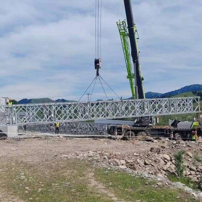 China Hot Dipped Galvanized Prefabricated Truss Bridge Mill Steel Pipe Bridge for sale