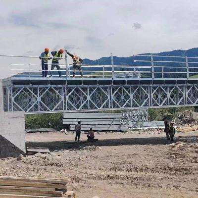 China Modular Portable Steel Bridges For Sale Q345B Main Steel Truss Bridge for sale
