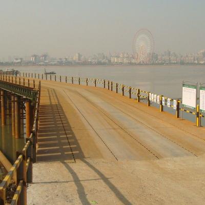 China Permanent Assembly Customized Steel Truss Bridge Hot Dip Galvanized Pained Surface Finish for sale