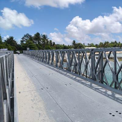 China Temporary Modular Bridge / Rigid Frame Truss Bridges Galvanized for sale