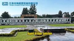 30 meter double row single-layer reinforced galvanized 200 type Bailey bridge