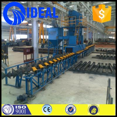 China Industrial equipment automatic steel plate pretreatment line for removing rust for sale