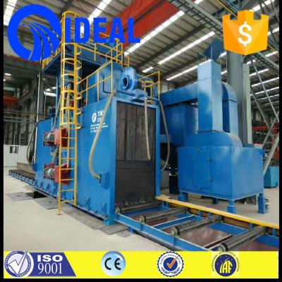 China Clean-In-Place (CIP) Cleaning Type and Electric Fuel Shot Blasting Machine For Plates and H Beam for sale