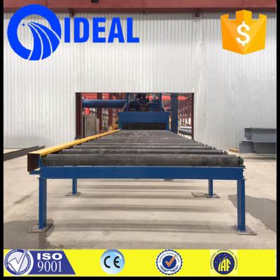China industrial used shot blasting machine for surface derusting of the steel plate and steel structures for sale