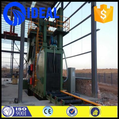China heavy duty eco-friendly shot blasting machine with three stage filter for sale