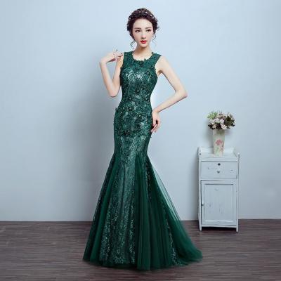 China Custom Chiffon Sexy Sleeveless party dresses for Prom, Green LXLSQ-1220 for sale
