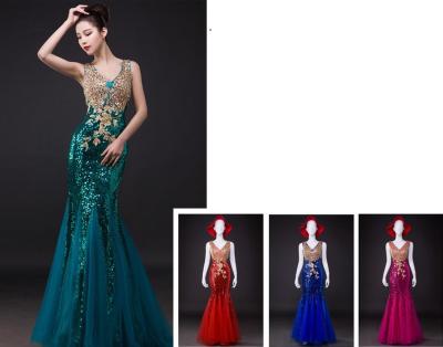 China Fashion V Neckline Open back party dresses for wedding / business LXLSQ-1260 for sale