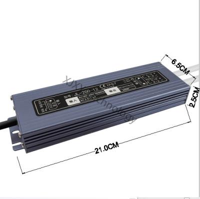 Cina Driver LED ultra sottile silenzioso da 16,5 A 12 V 200 W Modulo luce da parete impermeabile IP67 in vendita