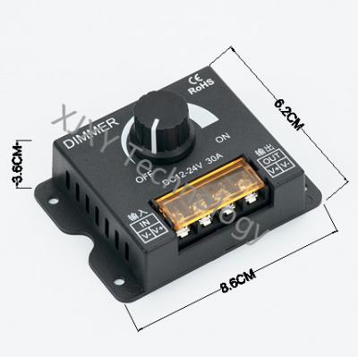 China 50Hz / 60Hz LED-dimmerdriver DC 12V - 24V MAX 30A LED-lichtdimmer Te koop