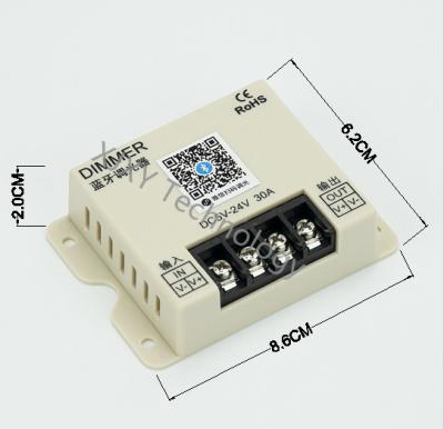Chine Bluetooth IP20 LED Driver Dimmer DC 12V - 24V Wall Light Box White LED Dimmer à vendre