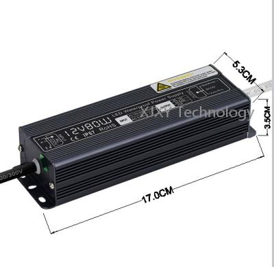 China IP67 Waterproof LED Module Power Supply Light Box 12V 80W LED Driver for sale
