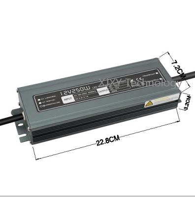 Cina Alimentatore per insegna al neon 12V 250W Scatola luminosa a striscia luminosa impermeabile Luce sepolta in vendita