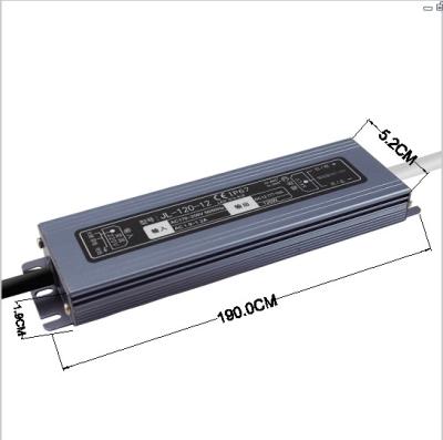 Cina Alimentatore per striscia LED ultra sottile 12V 120W 10A Lampada da parete impermeabile in vendita