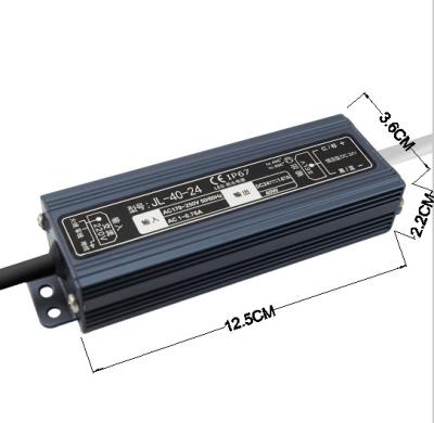 Cina Scatola luminosa impermeabile Alimentatore 50Hz/60Hz LED Driver 24V 40W 1.67A in vendita
