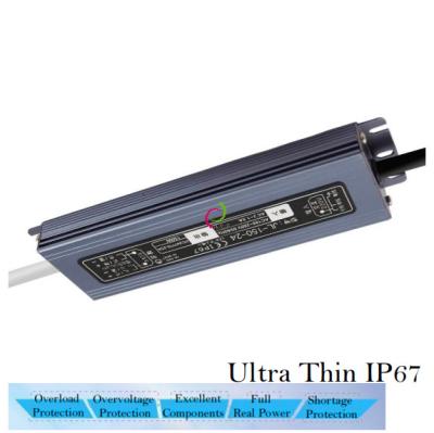 Cina Alimentatore sottile 24V 150W 6.25A dei driver di IP67 LED per la luce di strisce luminose della parete del lavaggio in vendita