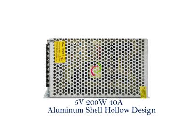 Cina Alimentatore per driver LED 220V 5V Display del modulo LED per punzonatura in alluminio da 200W in vendita
