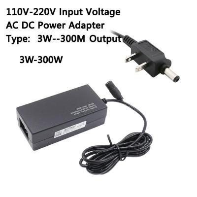 China 110V-220V Input Voltage AC DC Power Adapter with 3W-300W Output and 5V-48V Adjustable Voltage for Electronic Devices for sale