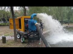 Flood Control Drainage Water Pump Unit 3000rpm Mobiele Diesel Water Pumps 50Hz