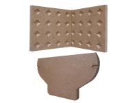China U Groove Fireplace Insulation Board Rectangle Shape For Industrial for sale