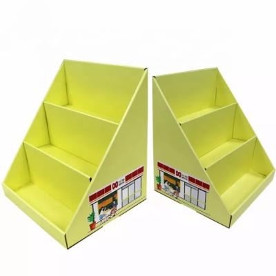 Cina Esposizione su misura del ripiano del cartone dell'esposizione dello spuntino del supermercato dell'esposizione del controsoffitto del cartone della vendita al dettaglio di progettazione in vendita