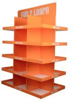 Cina Progettazione ondulata di Digital 3D dello scaffale di esposizione del cartone arancio del compartimento in vendita