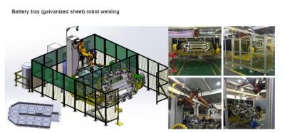 Cina Stazione di saldatura automatica del robot dei ricambi auto del vassoio di alluminio durevole della batteria in vendita
