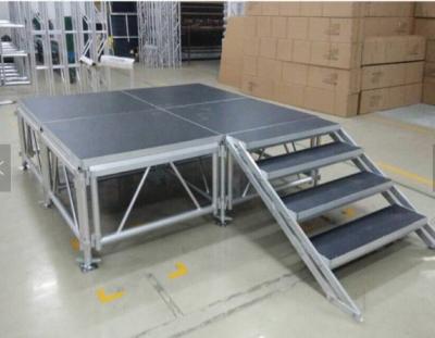 Cina Piattaforma di alluminio piegante regolabile/piattaforma rotonda 750kg/Sqm della fase in vendita