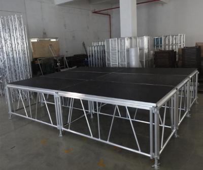 Cina Piattaforma di alluminio piegante regolabile/piattaforma rotonda 750kg/Sqm della fase in vendita