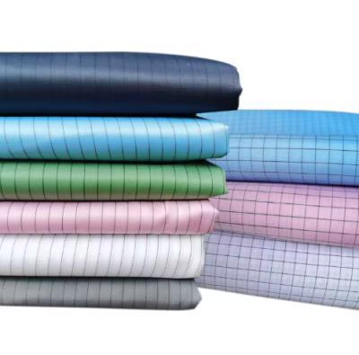 China Cleanroom Workwear ESD Dust-proof Fabric, Anti-static, Twill Weave for sale