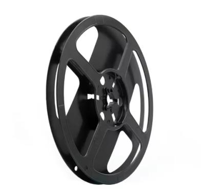 China Black 7-inch plastic packaging reels for SMD LED flexible strips, carrier tape spools for sale