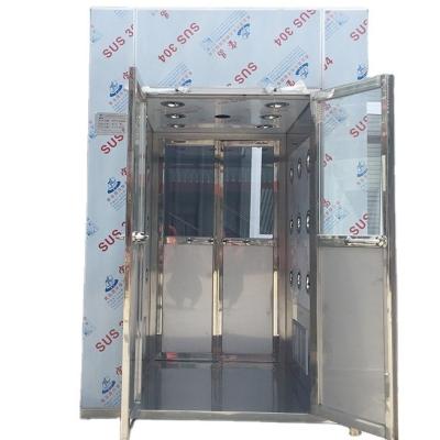 China 2 personen 2 zijden roestvrij staal lucht douche hut met automatische deur en 3000W vermogen Te koop