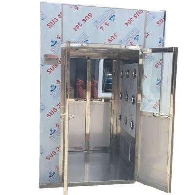 China 2 personen 2 zijden roestvrij staal lucht douche hut met automatische deur en 3000W vermogen Te koop